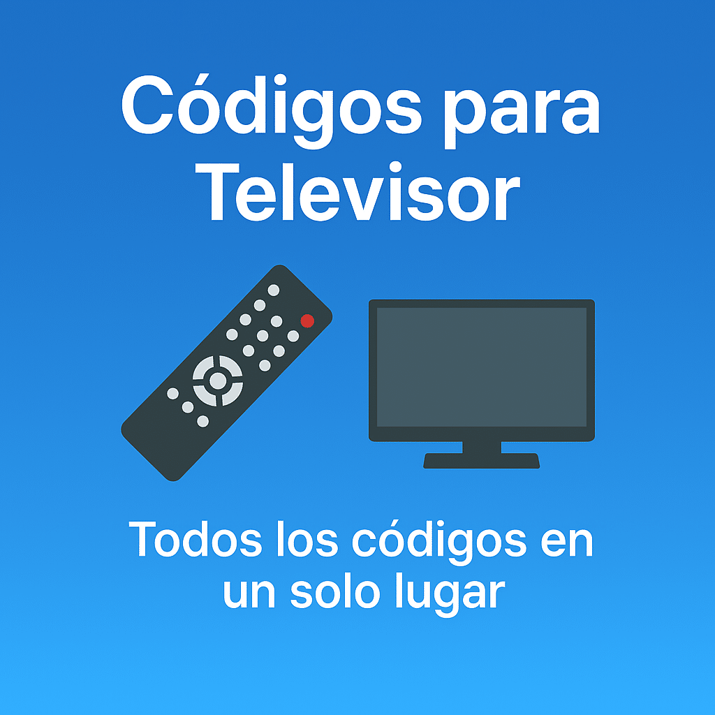 Codigos para Televisor - Todos los codigos para tu control remoto